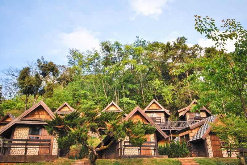 Resort Hut Style. stock image. Image of resort, tourist - 42643435