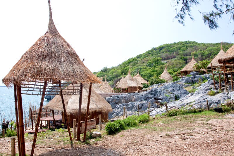 Resort hut in thailand. stock photo. Image of tropical - 14323196