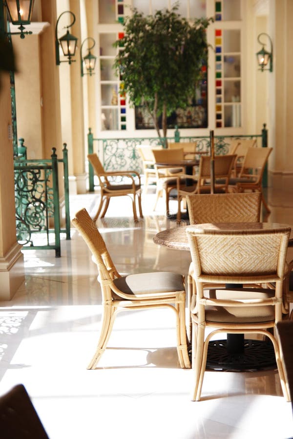 Resort Interior stock photo. Image of high, class, tables - 4592610