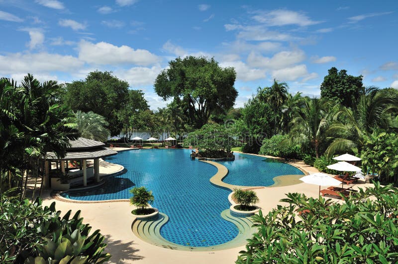 Resort pool stock image. Image of trip, blue, vacation - 21248563