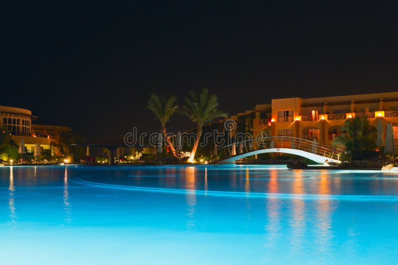 Guam Resort at night stock photo. Image of resort, tranquil - 17012498