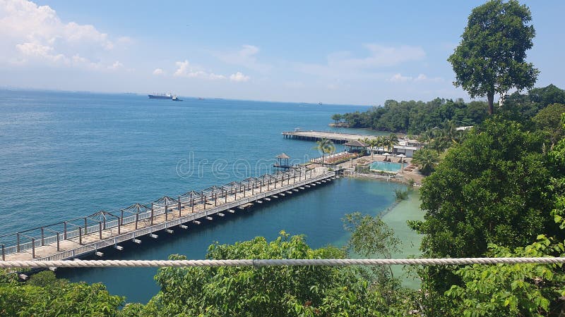 Resort with Sea View in Batam Stock Image - Image of vacation, river ...