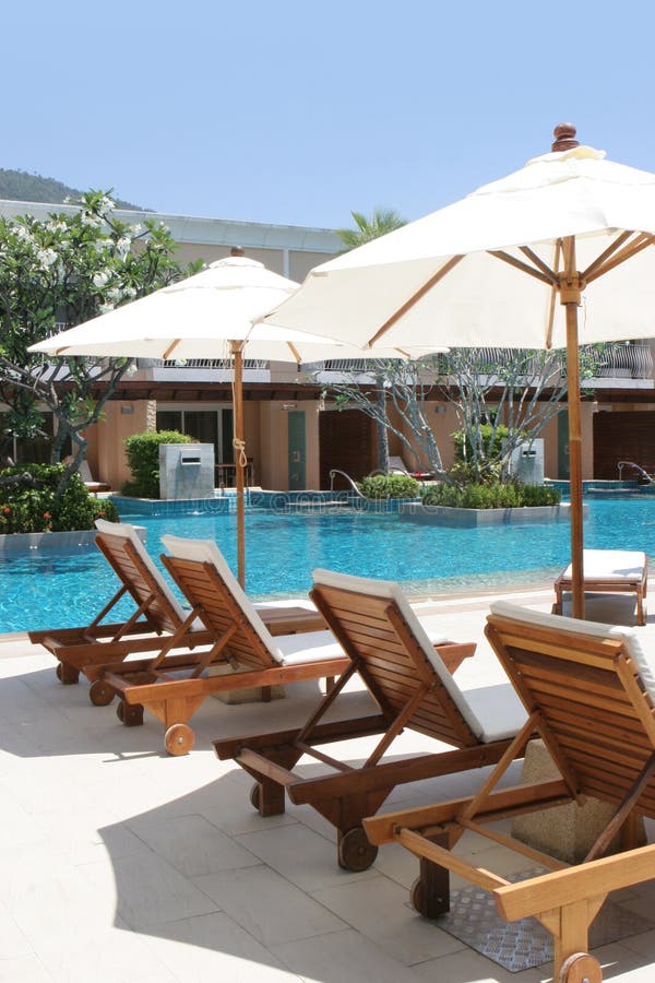 Resort swimming pool. stock image. Image of estate, architecture - 15821241