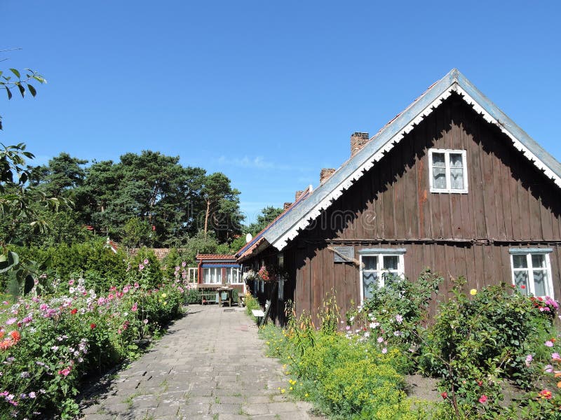 Resort Town Nida, Lithuania Stock Image - Image of flower, plant: 69304875