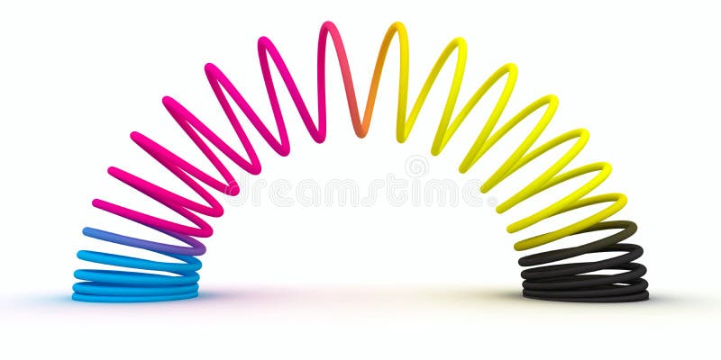 Resorte De Los Colores De CMYK Imagen de archivo editorial ...