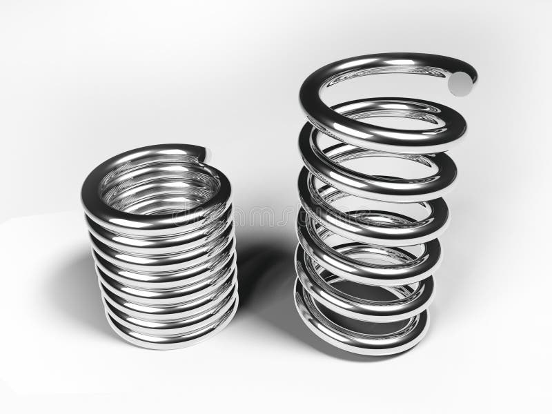 Resortes del metal stock de ilustración. Ilustración de parte - 11480567