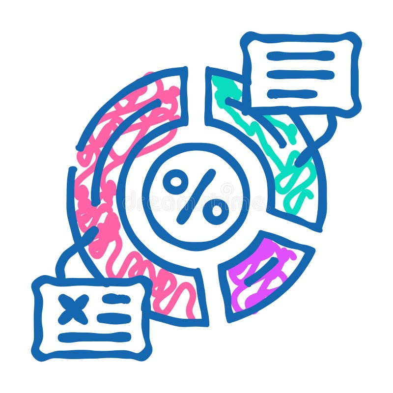 Resource Allocation Business Process Icon Doodle Illustration Stock ...