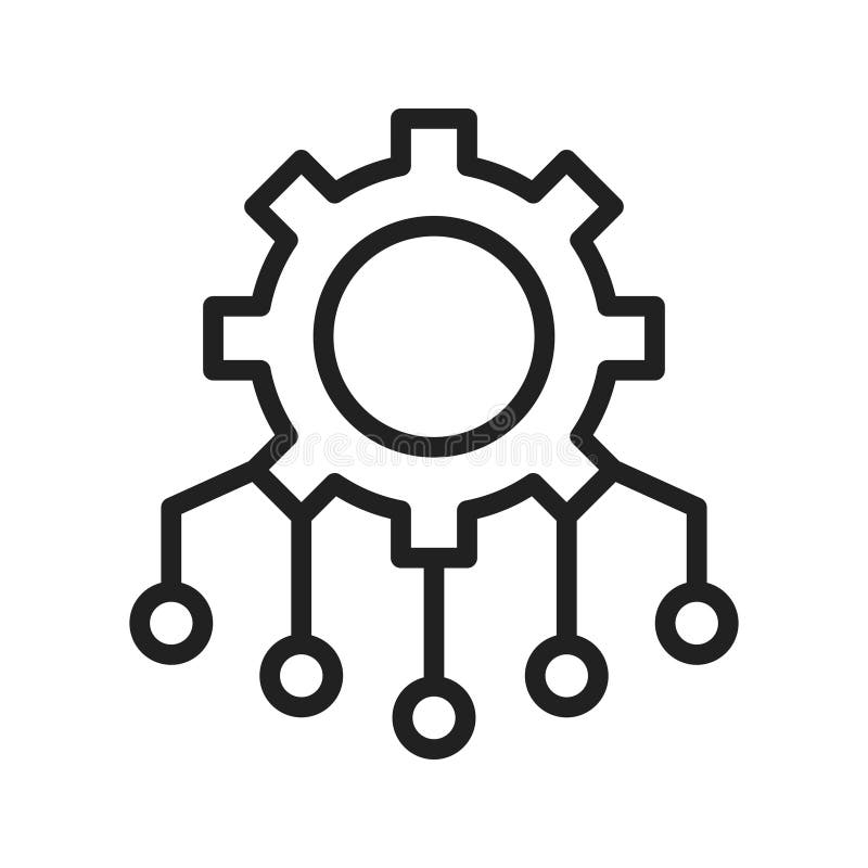 Resource Allocation Icon Image. Stock Vector - Illustration of ...