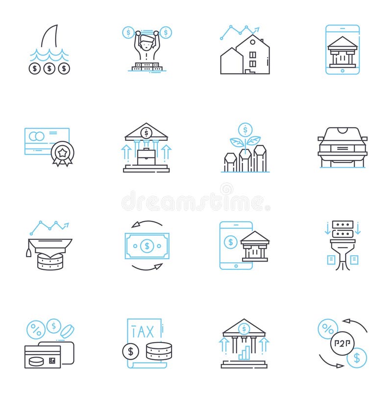 Resource Allocation Icon, Linear Isolated Illustration, Thin Line ...