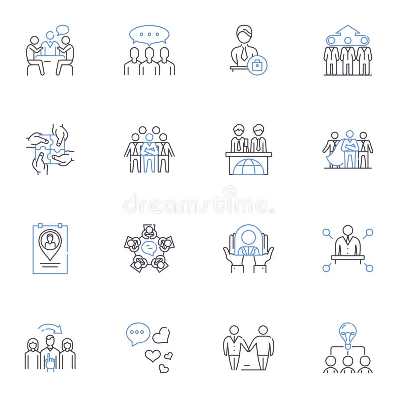 Resource Allocation Line Icons Collection. Prioritization, Allocation ...