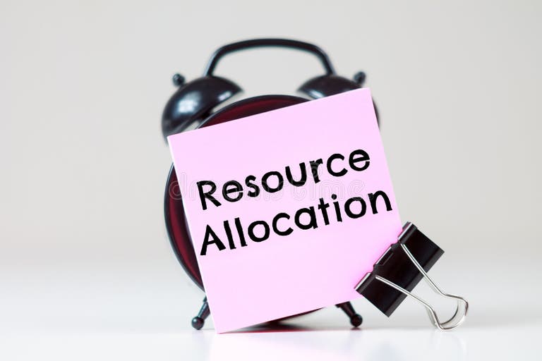 Resource Allocation Text on a Sticker for Reminders with an Alarm Clock ...