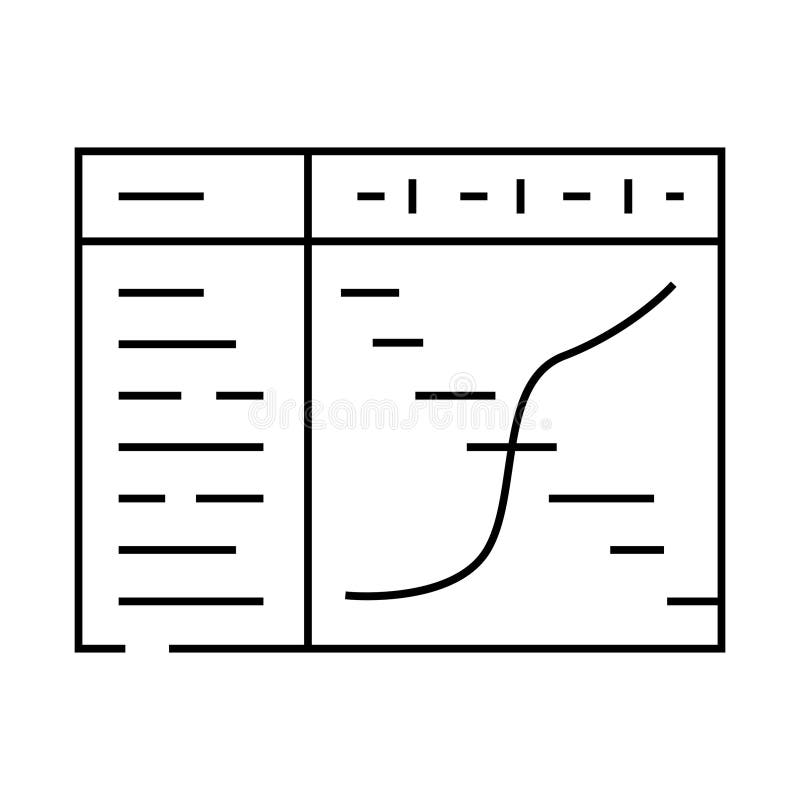 Resource Assessment Mining Line Icon Vector Illustration Stock Vector ...