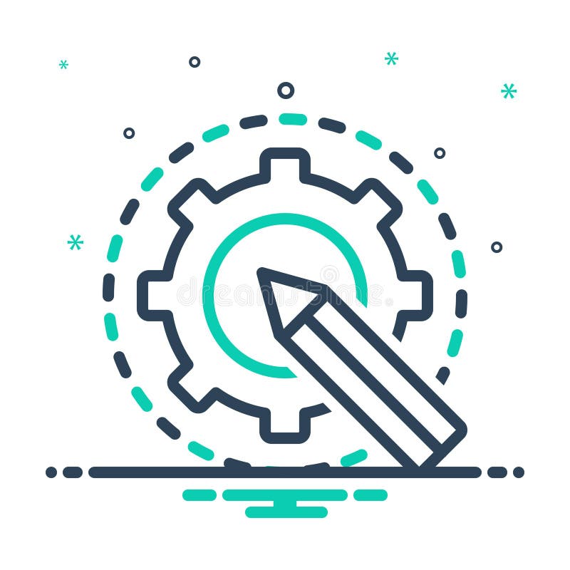 Mix Icon for Resource, Instrument and Setting Stock Illustration ...