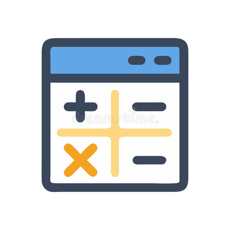 Resource Icon for Math Education Stock Vector - Illustration of design ...