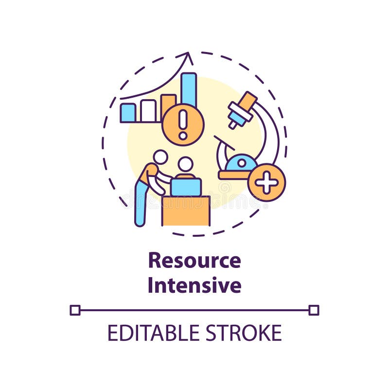 Resource Intensive Multi Color Concept Icon Stock Vector - Illustration ...