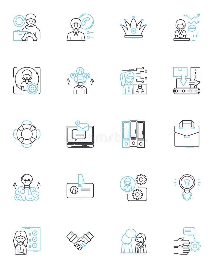 Resource Management Linear Icons Set. Allocation, Optimization ... Resource Management Linear Icons Set. Allocation, Optimization ...