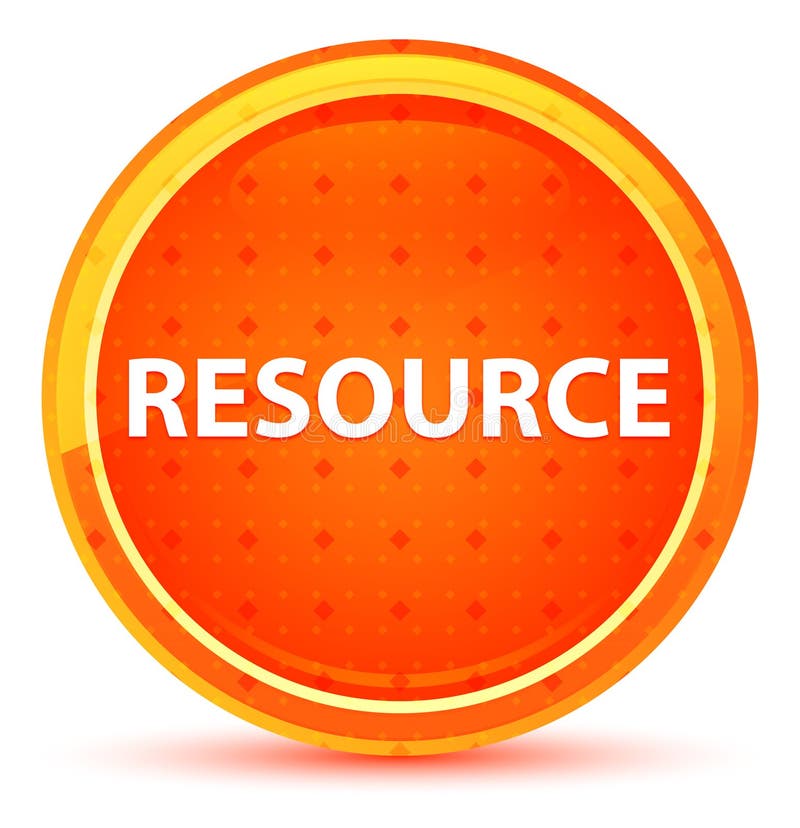 Resource Natural Orange Round Button Stock Illustration - Illustration ...