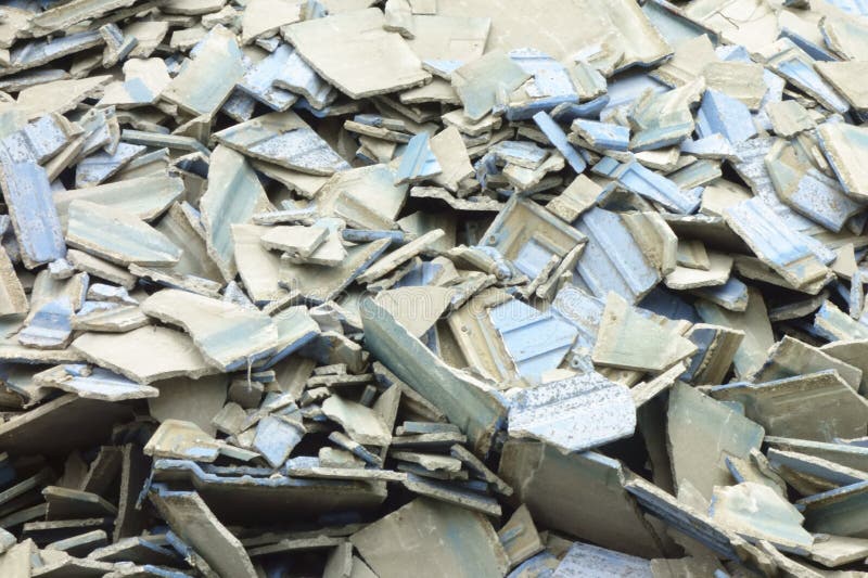 Waste Tile Grey-colored View at an Angle of the Gk Horizon Stock Image ...