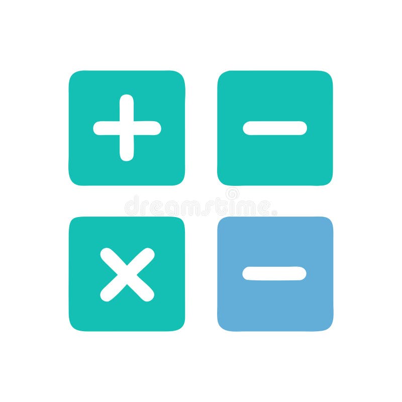 Resource Set Icon for Math Education Stock Vector - Illustration of ...