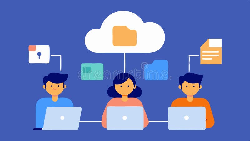 Resource Sharing an Illustration Showing a Cloud Storage Icon with ...