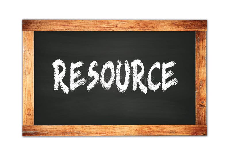 RESOURCE Text Written on Wooden Frame School Blackboard Stock ...
