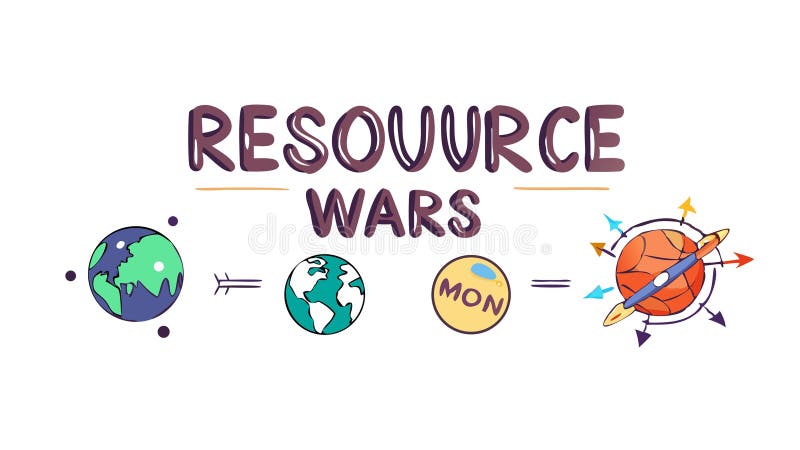 Resource Wars Global Conflict, Vector Design Generative AI Stock Vector ...