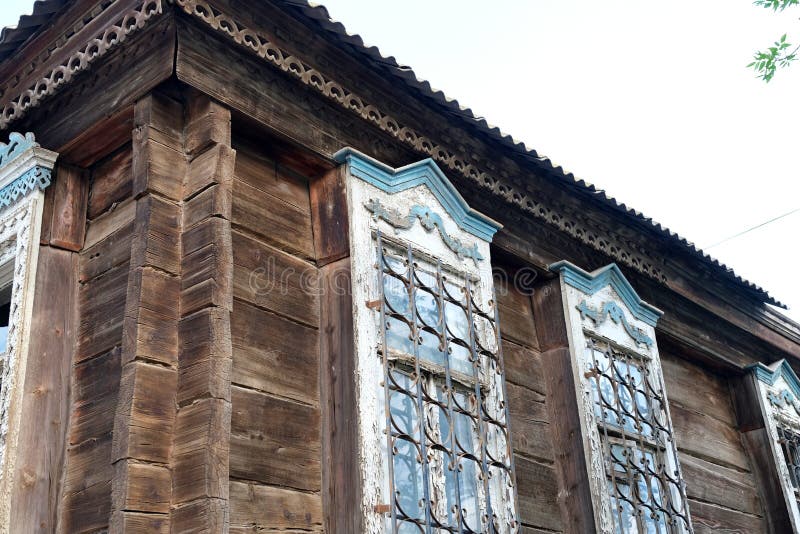 Elements and Details of the Facade of Russian Buildings Stock Photo ...
