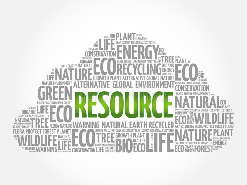Resource word cloud stock illustration. Illustration of life - 199045043