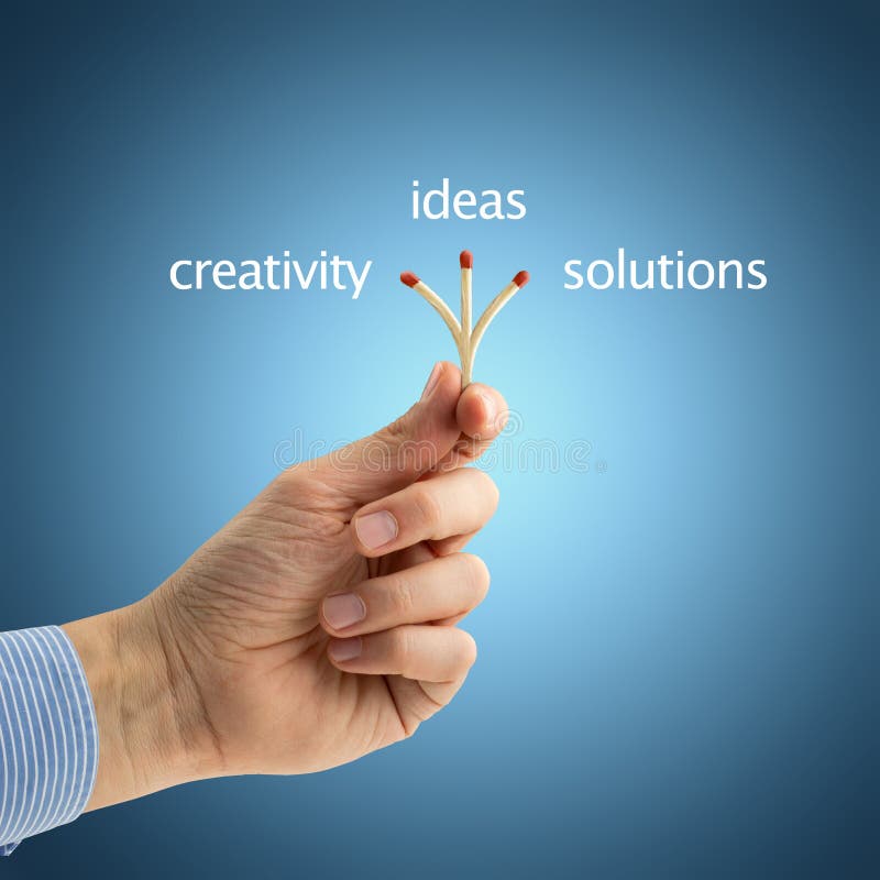 Creativity Innovation Ideas Business Solutions Stock Photo - Image of ...