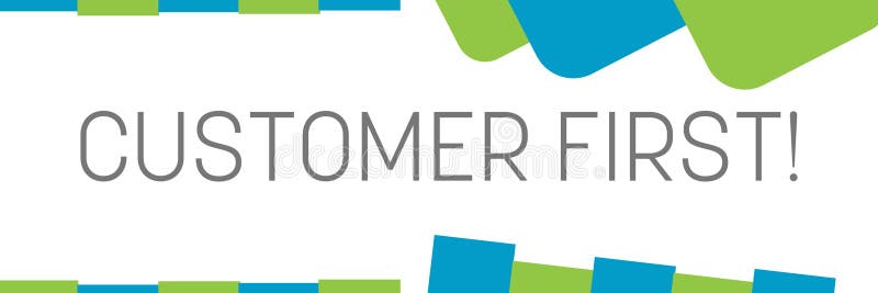 Customer First Colorful Rounded Squares Texture Symbols Stock ...