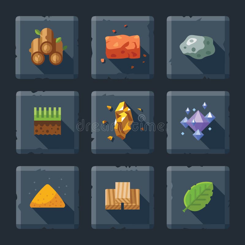 Resources for construction stock illustration. Illustration of coal ...