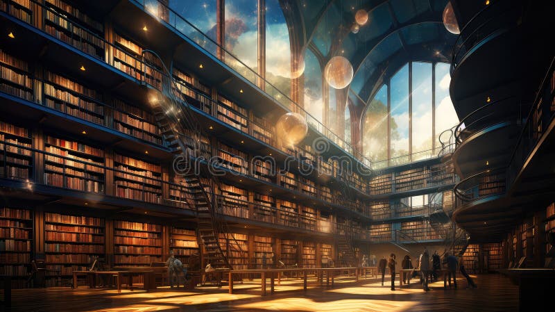 Resources Knowledge Library Stock Illustration - Illustration of facts ...