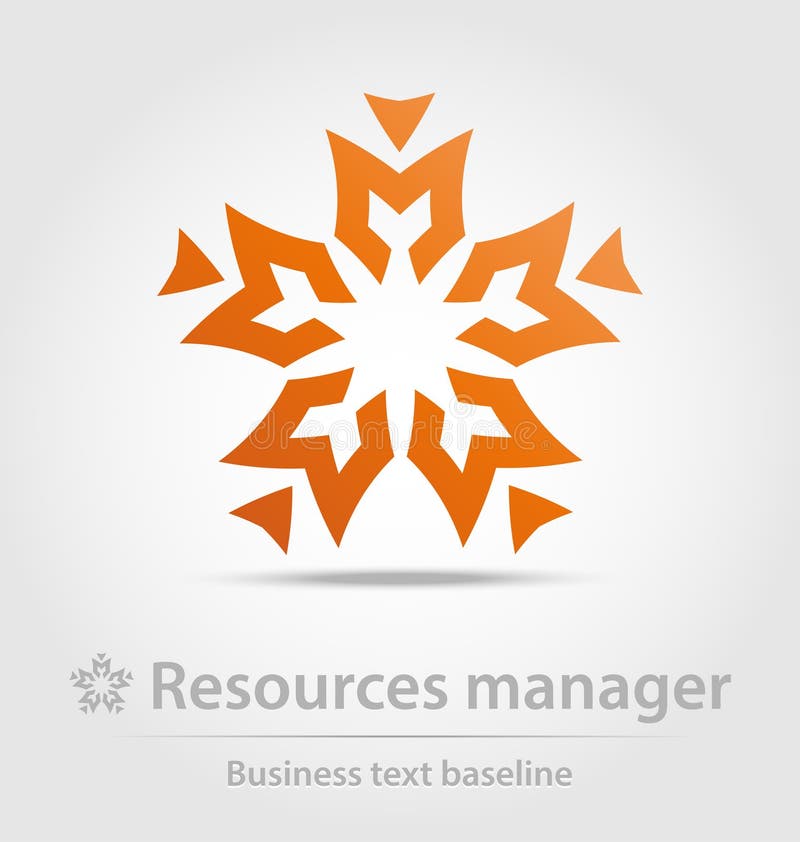 Resources Manager Business Icon Stock Vector - Illustration of brand ...