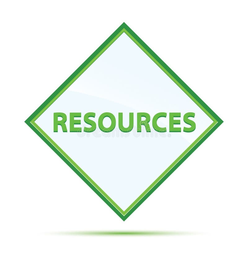 Resources Modern Abstract Green Diamond Button Stock Illustration ...