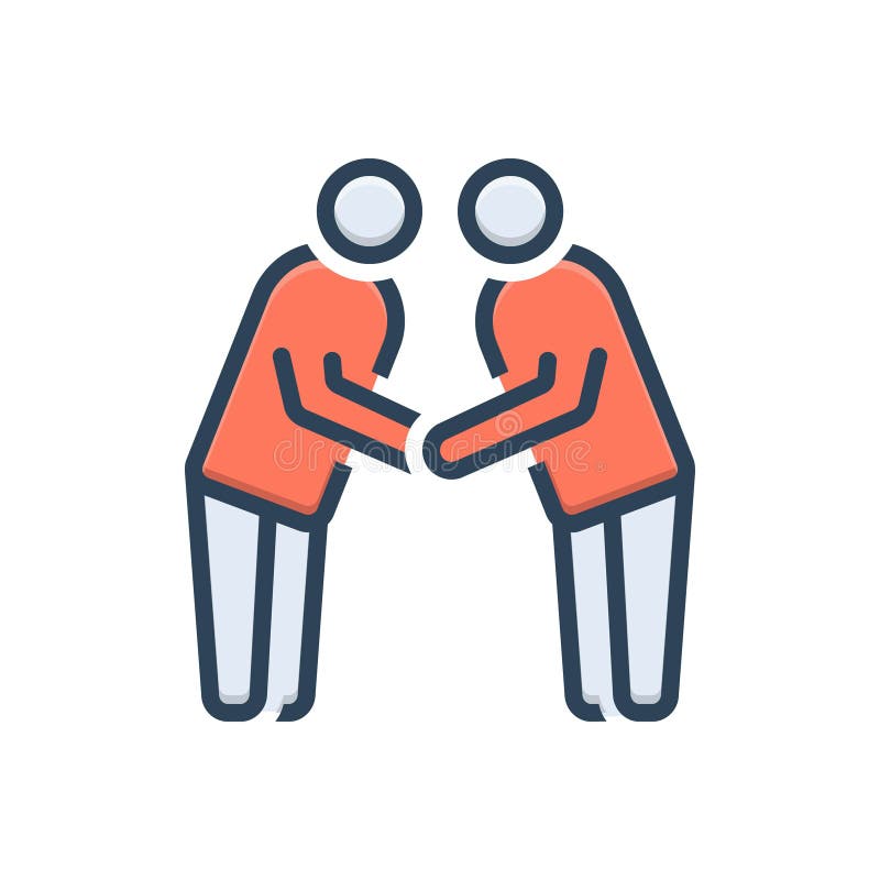 Color Illustration Icon for Respect, Regard and Respectability Stock ...