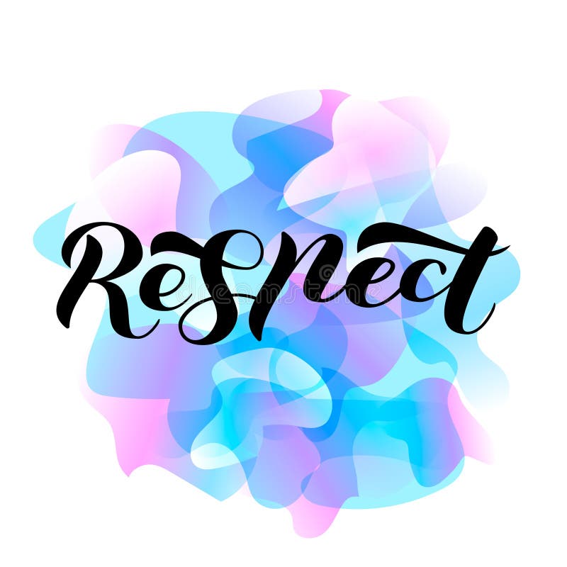 Respect Lettering Vector Stock Illustration Stock Vector - Illustration ...