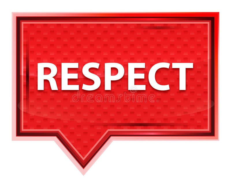 Respect Misty Rose Pink Banner Button Stock Illustration - Illustration ...