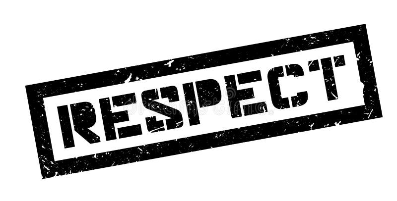 Respect rubber stamp stock illustration. Illustration of respect - 83195067