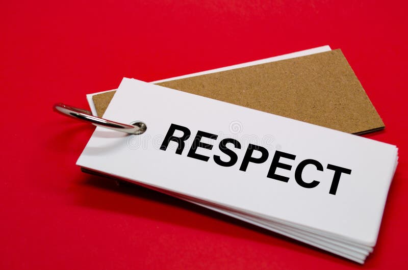 Respect Simple Gesture Powerful Message Recognition Encouragement Stock ...