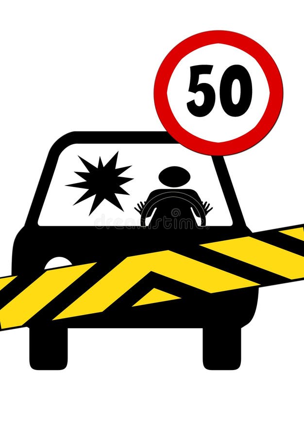 Respect speed limits stock image. Illustration of attention - 30319629