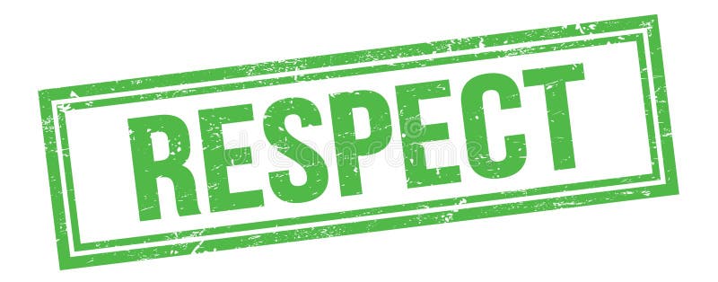 RESPECT Text on Green Grungy Vintage Stamp Stock Illustration ...