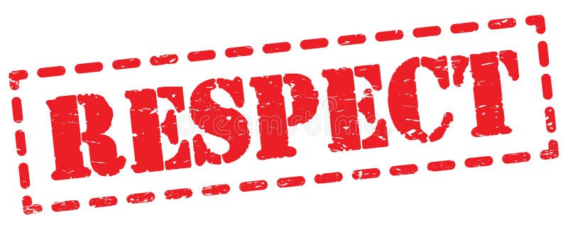 RESPECT Text Written on Red Stamp Sign Stock Illustration ...