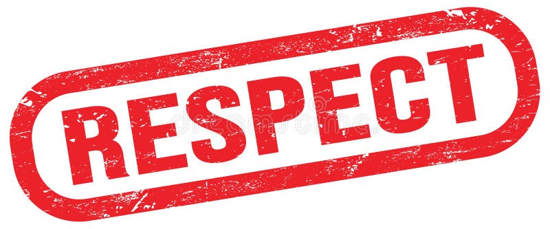 RESPECT, Text Written on Red Stamp Sign Stock Illustration ...