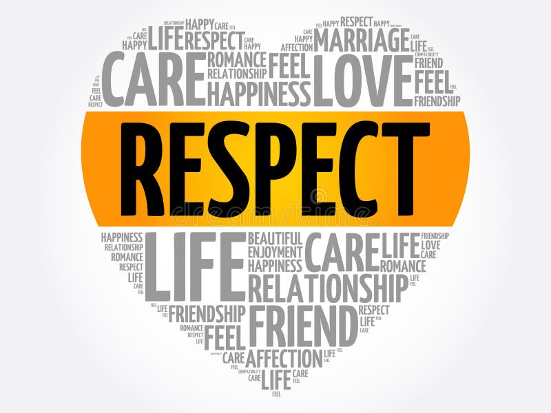 Respect Word Heart Stock Illustrations – 341 Respect Word Heart Stock ...