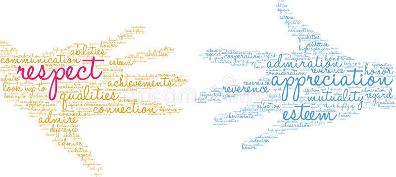 Respect Word Cloud stock vector. Illustration of appreciation - 158980572