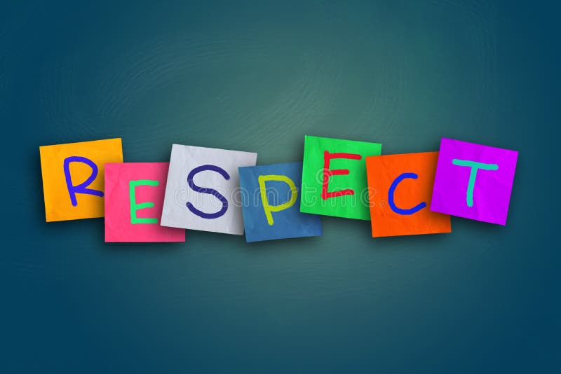 Respect Word Cloud stock vector. Illustration of mutuality - 158980581