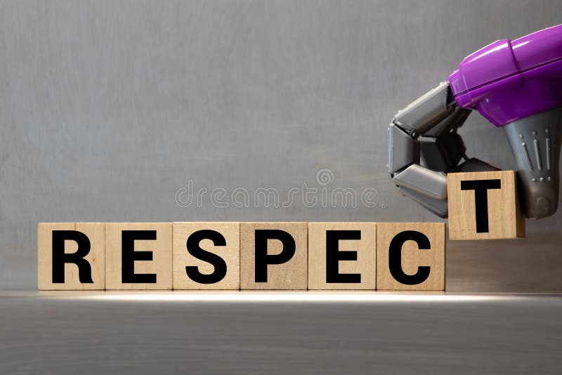 Respect Word Written on Wood Block. Respect Text on Table, Concept ...