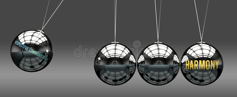 Respectful Communication Leads To Harmony. Cause and Effect Relation ...