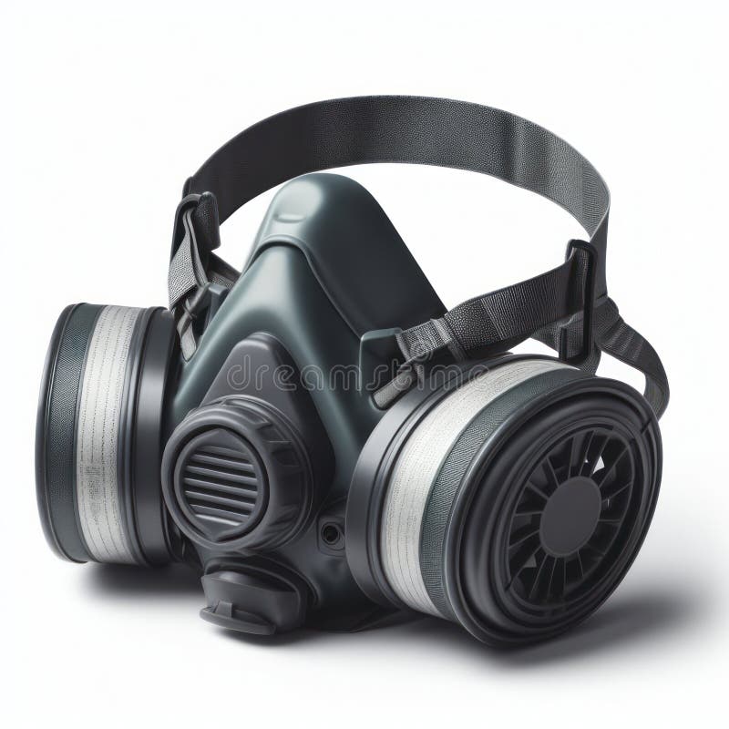 Respirator Mask Isolated on White Background. Ai Generative Stock ...