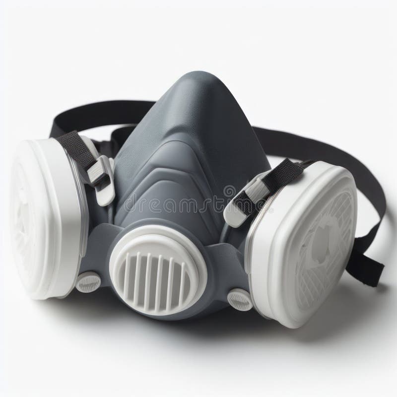 Respirator Mask Isolated on White Background. Ai Generative Stock ...